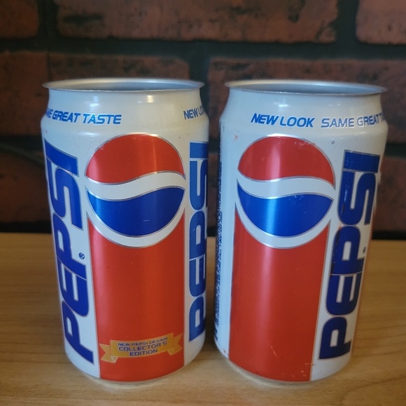 Pepsi | Other | Pair Of Vintage Pepsi New Pepsi Design Collectors ...